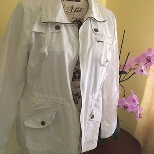Caribbean Joe | Jackets & Coats | Caribbean Joe White Jacket | Poshmark